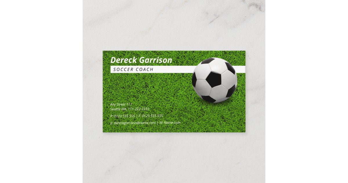 Soccer Coach | Sport Business Card | Zazzle