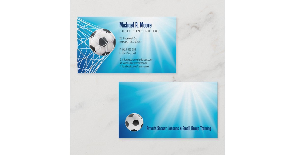 Soccer Coach | Sports Gifts Business Card | Zazzle