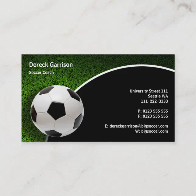 Soccer Coach | Sports Gifts Business Card | Zazzle