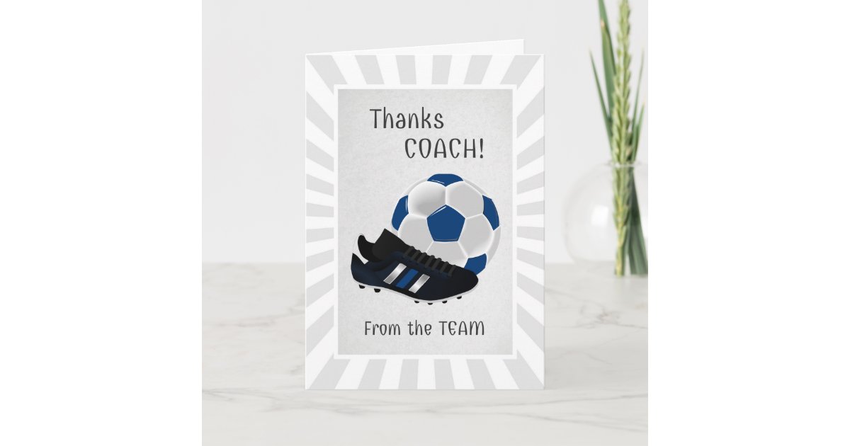 Soccer Coach Thank You From the Team | Zazzle