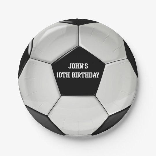 Soccer Custom Paper Plates | Zazzle.com