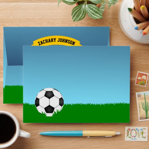 Soccer Envelope | Zazzle