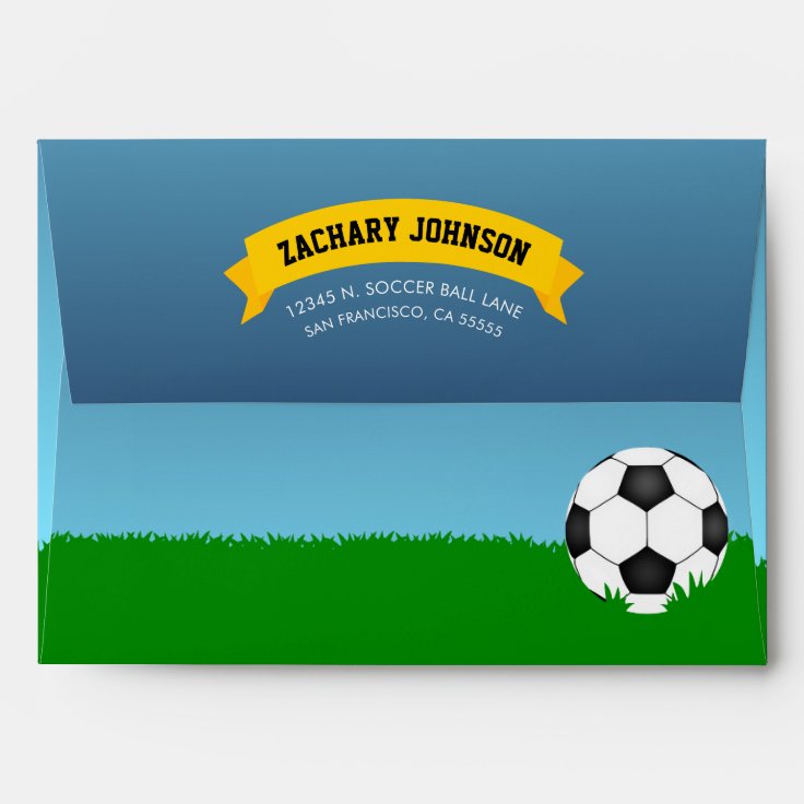 Soccer Envelope | Zazzle