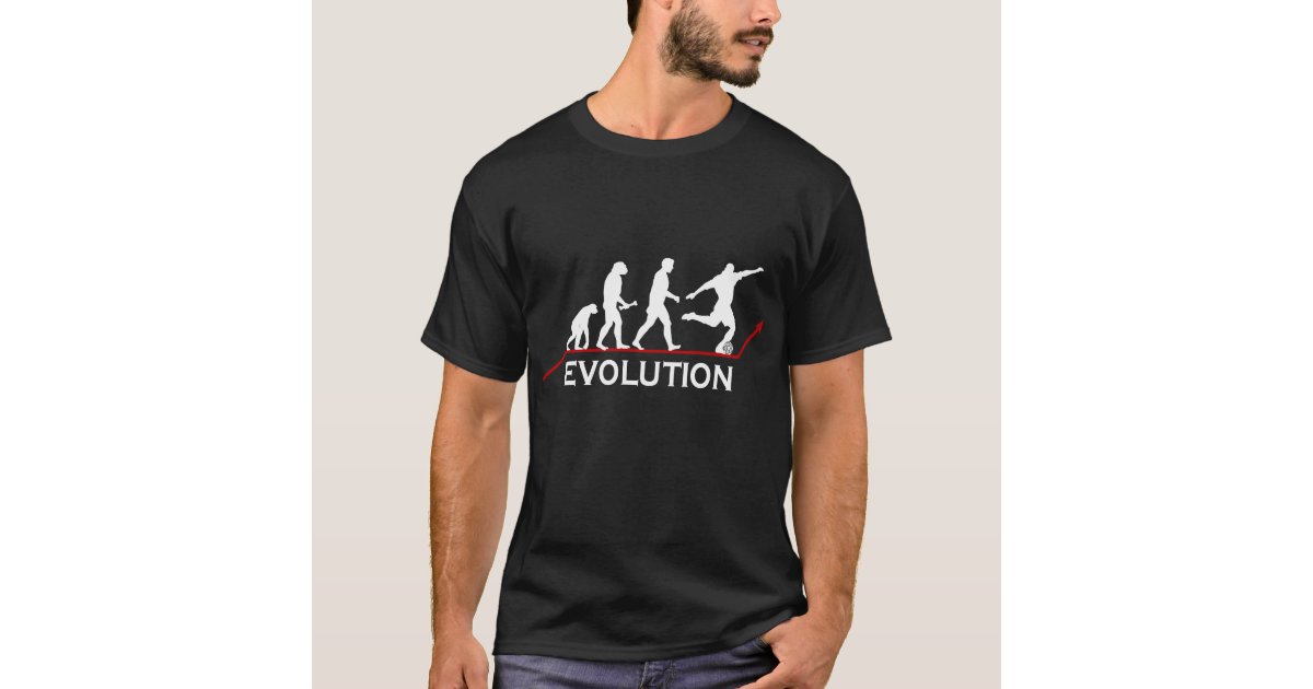 Soccer Evolution t-shirt | Zazzle
