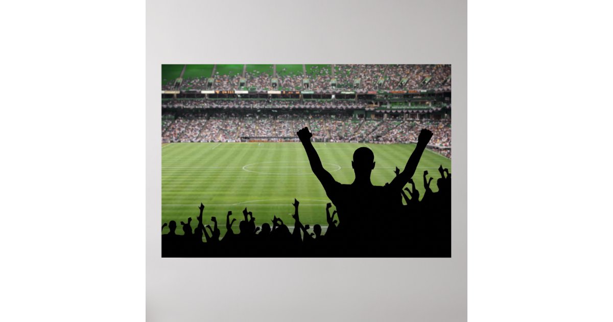 Soccer Fans Stadium Poster | Zazzle
