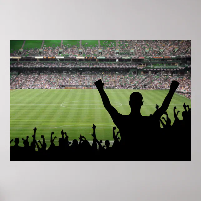 Soccer Fans Stadium Poster | Zazzle