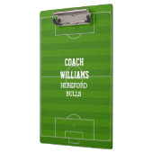 Soccer Field Football Pitch Personalized Clipboard | Zazzle