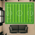 Soccer Field Fun Sports Home Decor Area Rug | Zazzle
