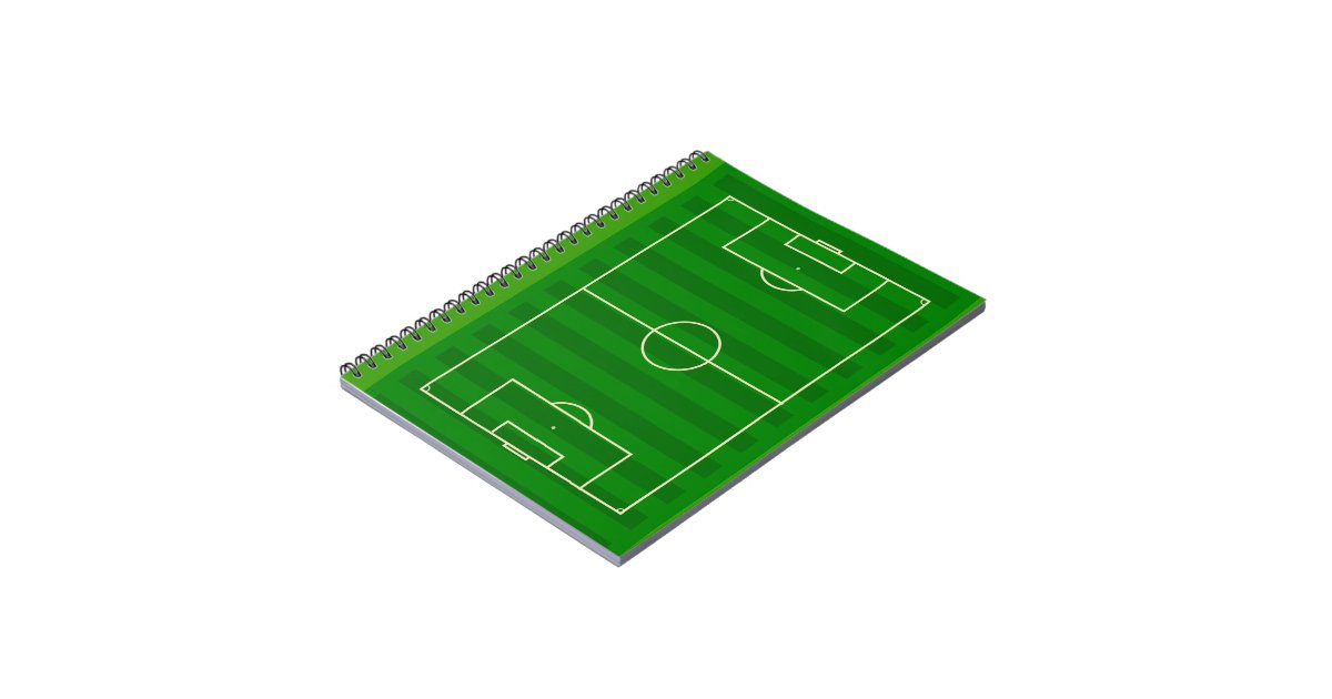 Soccer Field Notebook | Zazzle