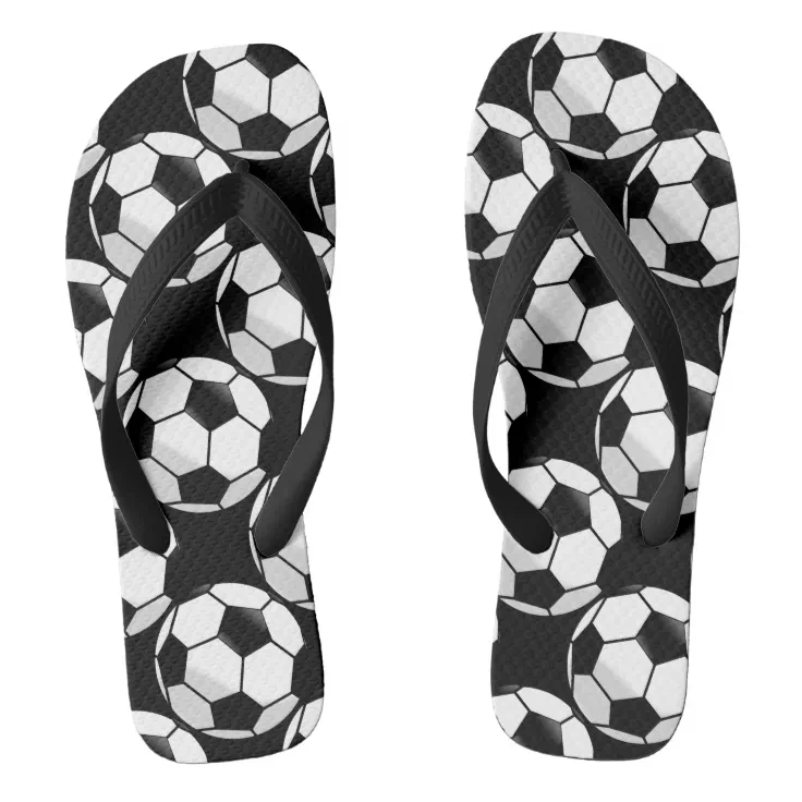 Soccer Flippity Flops Flip Flops | Zazzle