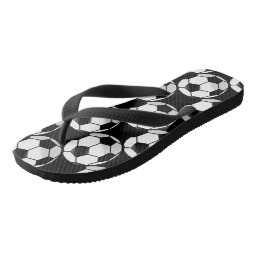 Soccer Flippity Flops Flip Flops | Zazzle