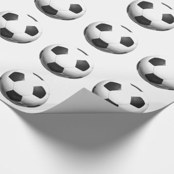 Soccer Football Ball Pop Art Wrapping Paper | Zazzle