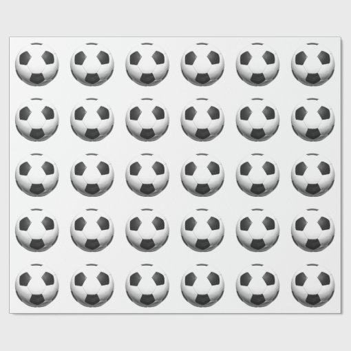 Soccer Football Ball Pop Art Wrapping Paper | Zazzle