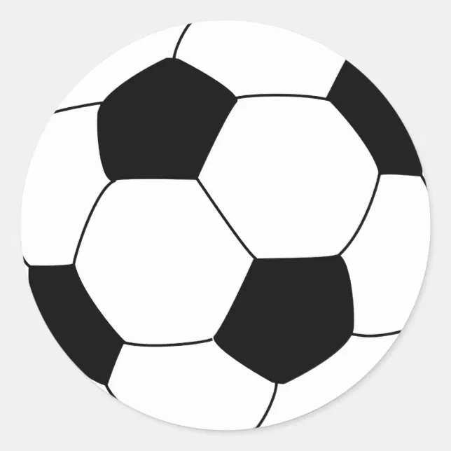 Soccer Football Classic Round Sticker | Zazzle