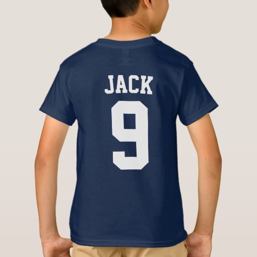 Soccer Football Custom Name And Number T-Shirt | Zazzle