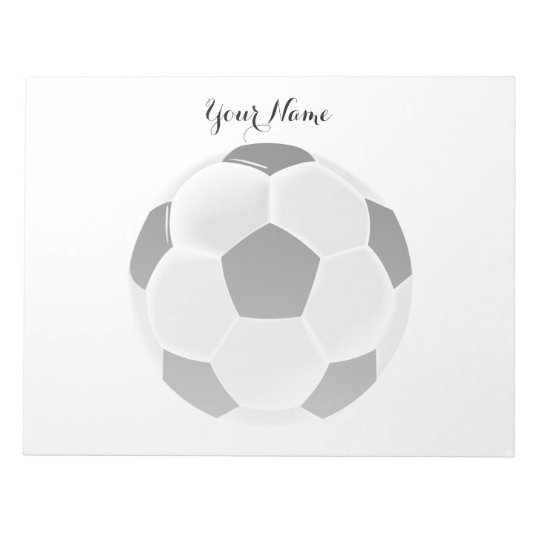 Soccer Football Futbol Ball Notepad | Zazzle.com