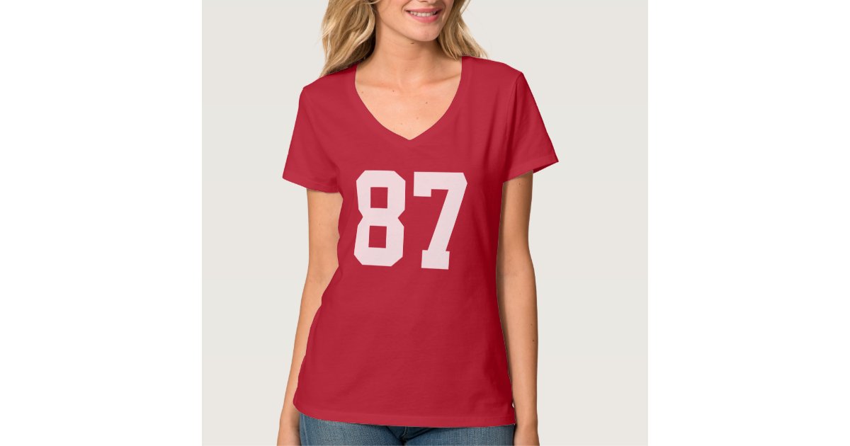 Soccer Football Number Customized T-Shirt | Zazzle