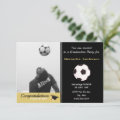 Soccer Football player graduation Photo party | Zazzle