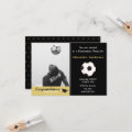 Soccer Football player graduation Photo party | Zazzle