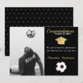 Soccer Football player graduation Photo party Announcement | Zazzle