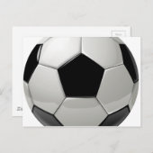 Soccer football postcard | Zazzle