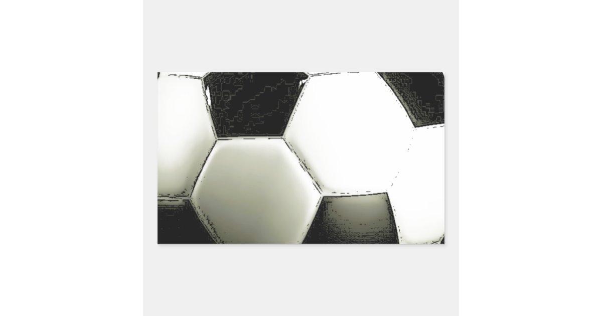 Soccer - Football Rectangular Sticker | Zazzle