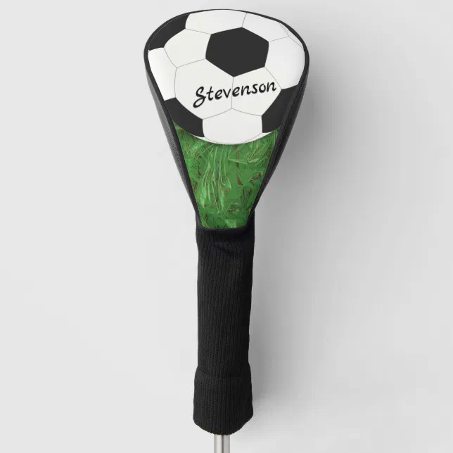 Soccer FootBall Sport Initialized Golf Head Cover | Zazzle