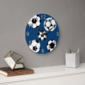 Soccer football time large clock | Zazzle