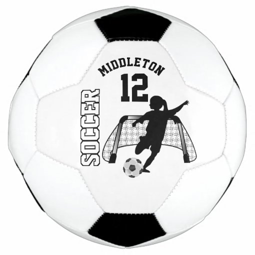 Soccer Girl Soccer Ball | Zazzle