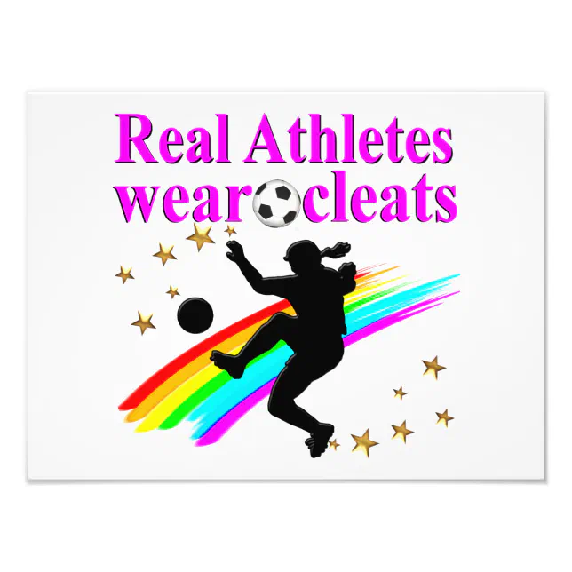 SOCCER GIRLS RULE THE WORLD PHOTO PRINT | Zazzle