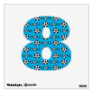 Number 8 Wall Decals & Wall Stickers | Zazzle
