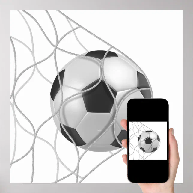 Soccer Goal poster | Zazzle