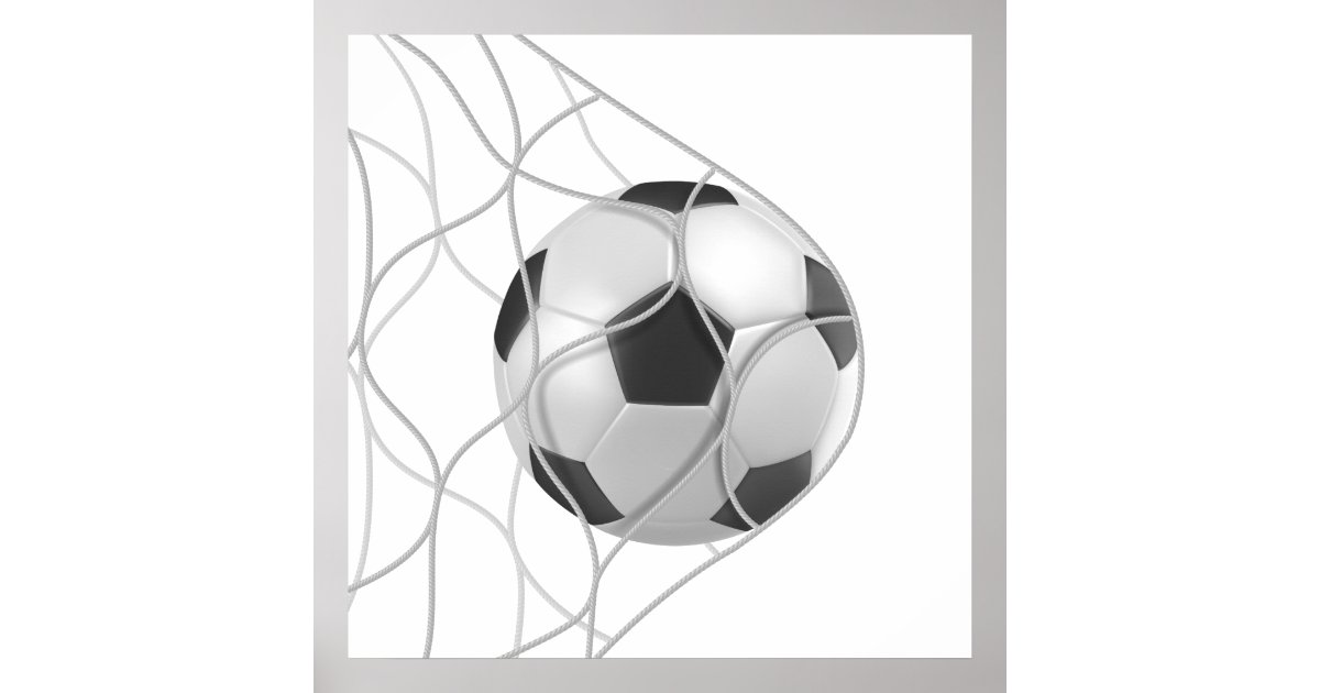 Soccer Goal poster | Zazzle