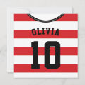 Soccer Jersey Themed Party Invites Template, Red | Zazzle