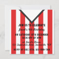 Soccer Jersey Themed Party Invites Template, Red | Zazzle