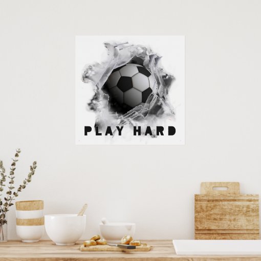 Soccer Kick Poster | Zazzle