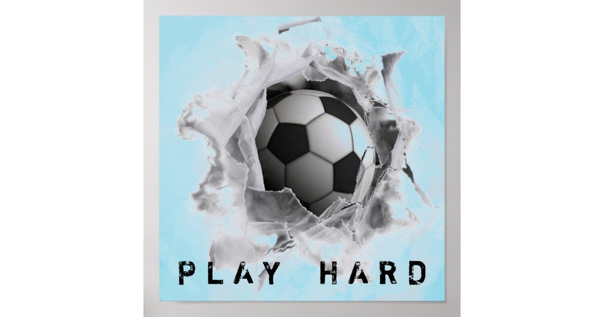 Soccer Kick Poster | Zazzle