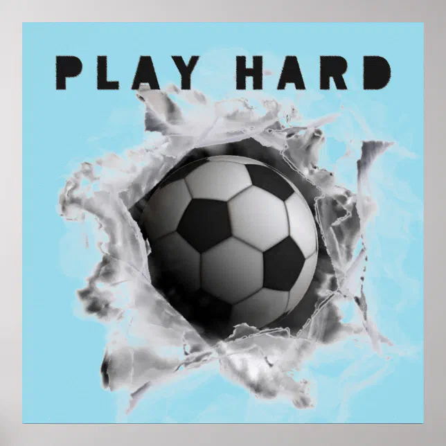 Soccer Kick Poster | Zazzle