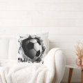 Soccer Kick Throw Pillow | Zazzle