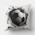 Soccer Kick Throw Pillow | Zazzle