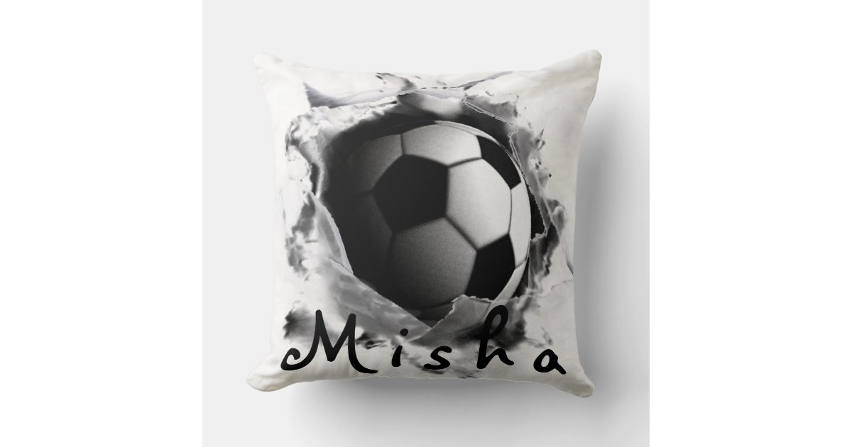 Soccer Kick Throw Pillow | Zazzle