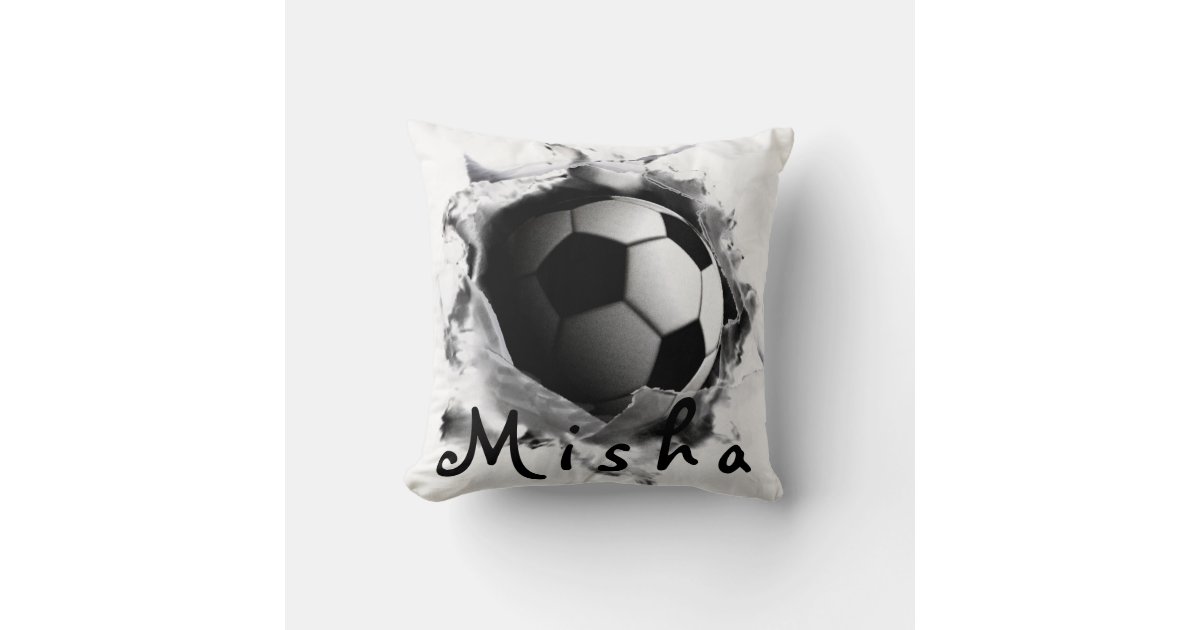 Soccer Kick Throw Pillow | Zazzle