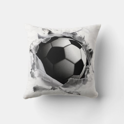 Soccer Kick Throw Pillow | Zazzle