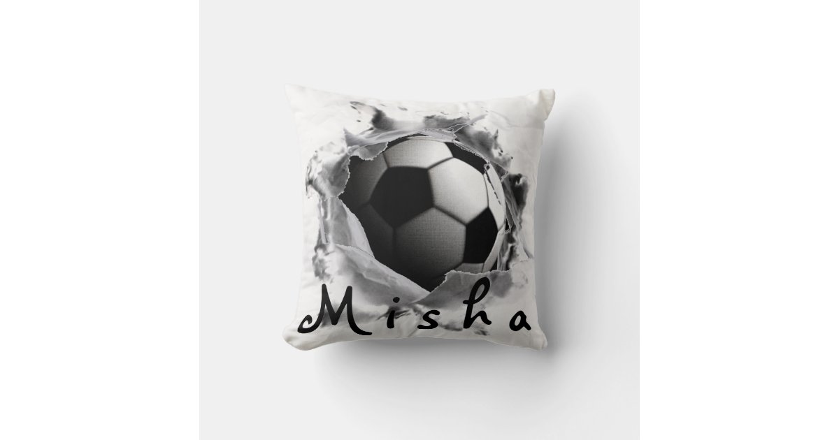 Soccer Kick Throw Pillow | Zazzle