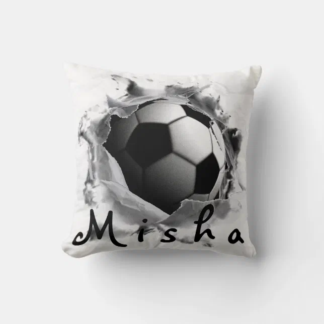 Soccer Kick Throw Pillow | Zazzle