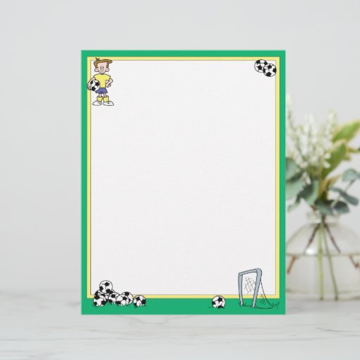 Soccer Letterhead | Zazzle