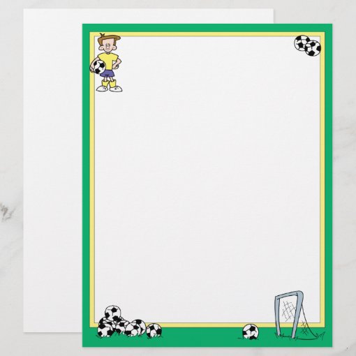 Soccer Letterhead | Zazzle