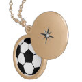 Soccer Locket Necklace for Girls | Zazzle