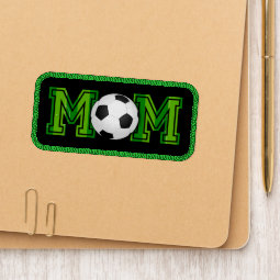 Soccer Mom Ball and Field Football Pitch Patch | Zazzle