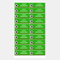 Soccer Name Kid's Labels | Zazzle